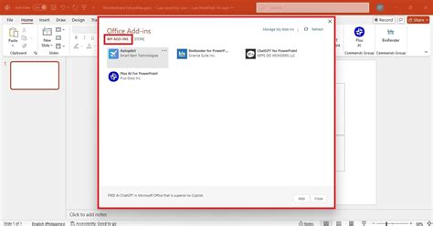 full guide to add or load a powerpoint add in