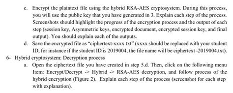 solved r n r nc encrypt the plaintext file using the