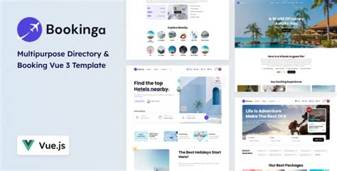 Bookinga Vue 3 Multipurpose Booking And Directory Template By Stackbros