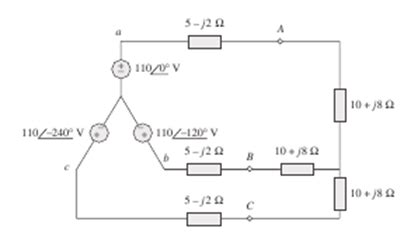 Solved Calculate The Currents For Each Line Of The Following Chegg Com