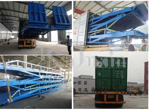 Heavy Duty Logistics Container Loading And Unloading Platform 12t Mobile Hydraulic Loading