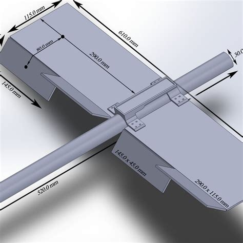 The Uav Model With Dimensions Download Scientific Diagram