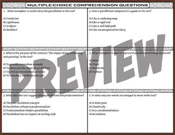 Rhetorical Devices Series Parallelism By M Teaching Peaks TPT