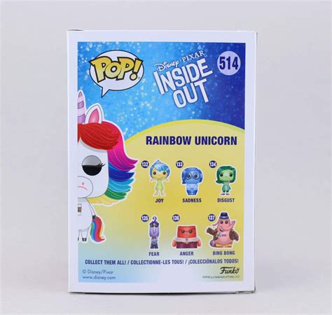 Dan The Pixar Fan Inside Out Rainbow Unicorn Funko Pop Disney