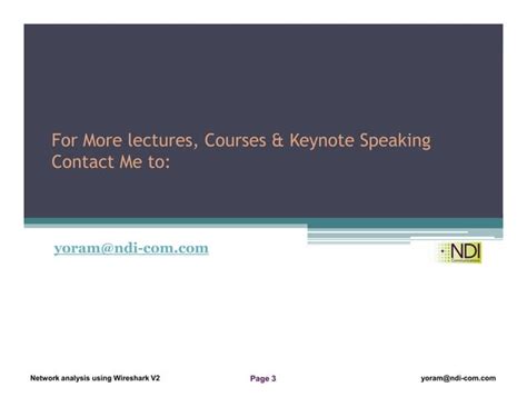 network analysis using wireshark lesson 11 tcp and udp analysis ppt