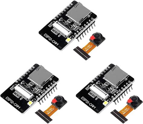 Aitrip 3 Pack Esp32 Cam Wifi Bluetooth Module Development Board With