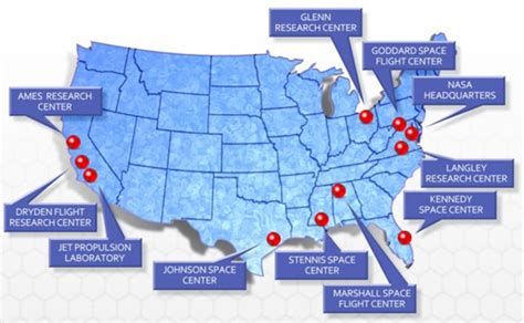 Nasa Locations Map
