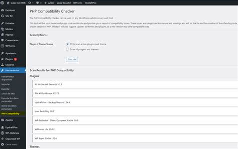 Verificar La Compatibilidad De Un Plugin O Theme Con La Versión De Php Con 1 Plugin