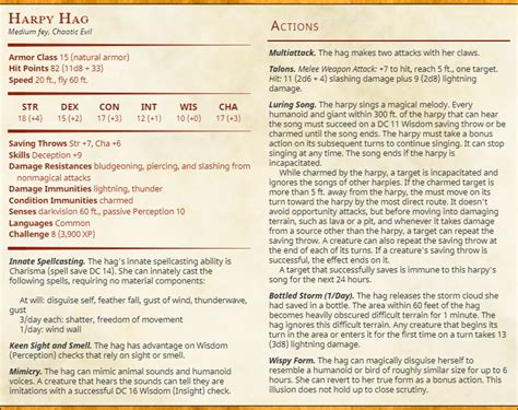 Hags Expanded New Monsters New Warlock Subclass And New Rules For Curses R Dndhomebrew