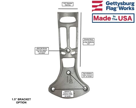 Oversized 15 Flagpole Bracket Mount Holder