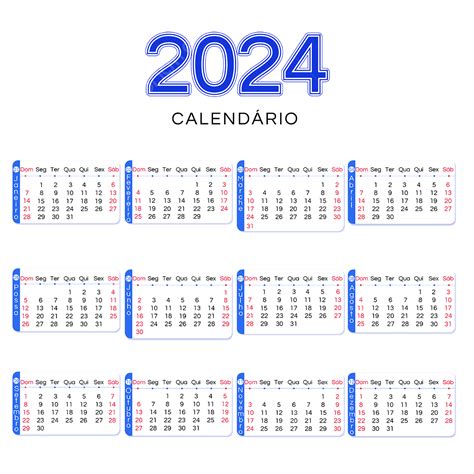 Calendario 2025 Para Imprimir Portugues