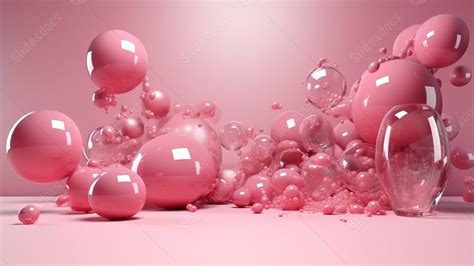 Pink Bubbles And Bubble Bubbles Powerpoint Background For Free Download