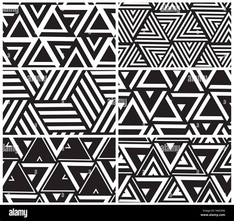 Set Of Universal Vector Geometric Seamless Pattern Stock Vector Image And Art Alamy