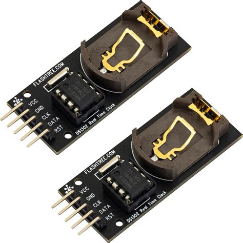Ds1302 Real Time Clock Module Rtc Breakout Board For Arduino Avr Arm Pack Of 2 Pcs