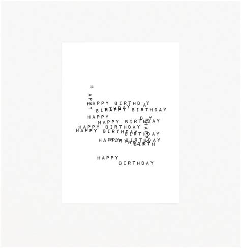 Postcards Happy Birthday Sayings Black And White Saying Etsy