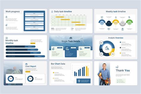 可持续项目时间表 Ppt模版 云瑞设计