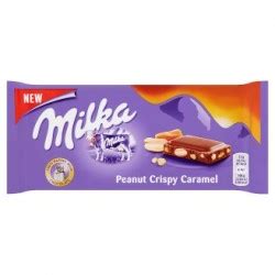 Milka Chocolate Peanut Crispy Caramel 92gr Ευ Ποιώ