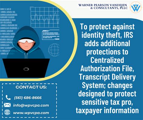 To Protect Against Identity Theft IRS Adds Additional Protections To Centralized Authorization