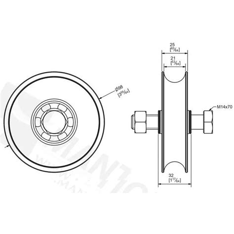 Galet Acier Gorge Ronde Force 400kg