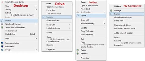 Search Add To Context Menu In Windows 7 And Windows 8 Windows 8 Help Forums