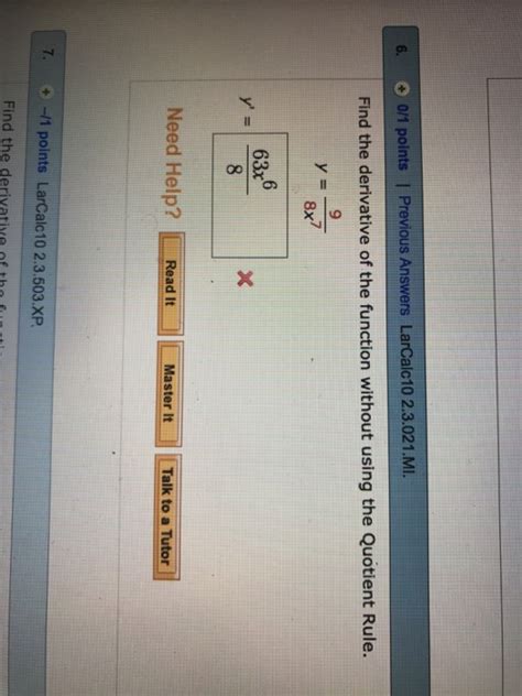 Solved Find The Derivative Of The Function Without Using The