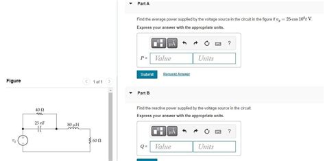 Solved Find The Average Power Supplied By The Voltage Source