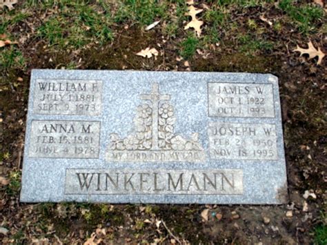 Joseph William Winkelmann 1950 1995 Find A Grave Memorial