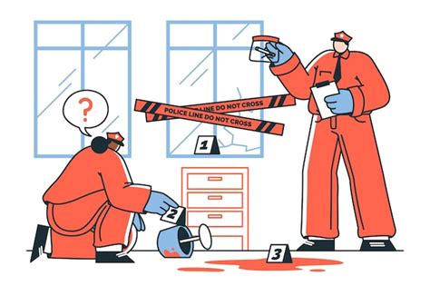Crime Scene Illustration Vectors And Illustrations For Free Download