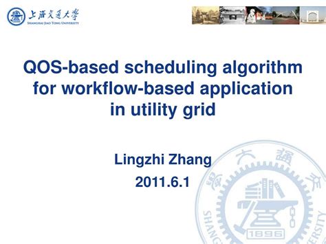 ppt qos based scheduling algorithm for workflow based application in