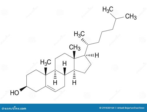 Cholesterol Vector Formula Chemical Structure Of Molecule Stock Vector Cholesterol Vector Formula Chemical Structure Of Molecule Stock Vector