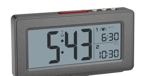 Digital Radio Controlled Alarm Clock 60 2563 Tfa Dostmann