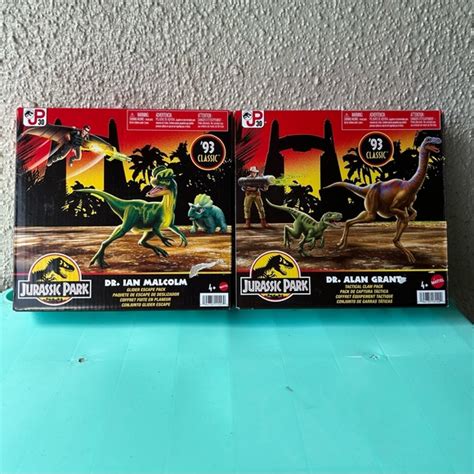 Mattel Toys Jurassic Park 93 Classic Dr Alan Grant Dr Ian Malcolm