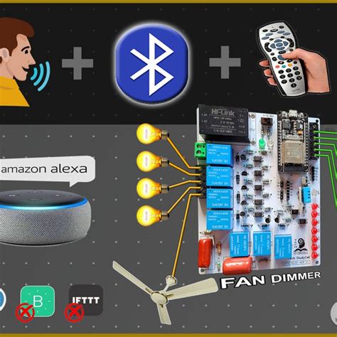 esp32 alexa home automation with amazon echo dot