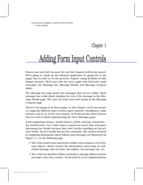 Adding Form Input Controls