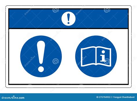 notice operators instructions symbol sign vector illustration