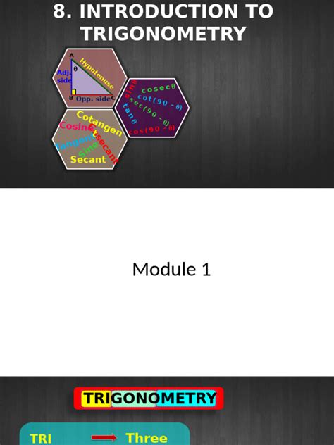 Introduction To Trigonometry Lecture 01 Pdf Trigonometric Functions