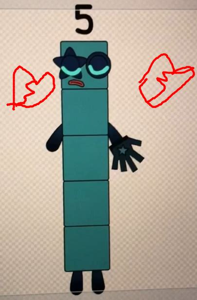Numberblock 5 Is Crying Because Seven Broke Her Up By Benchik2019 On