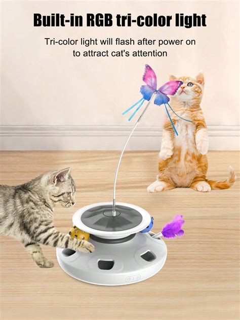 New Automatic Cat Toy Multi Function Self Entertaining Device Electric Smart Turntable