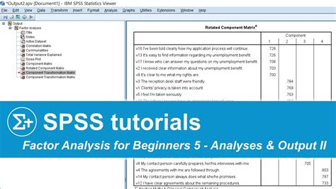 Spss Factor Analysis For Beginners 5 Factor Loadings And Communalities