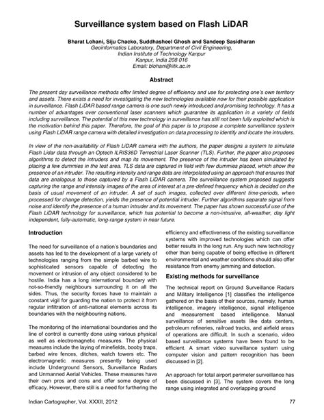 PDF Surveillance System Based On Flash LiDAR