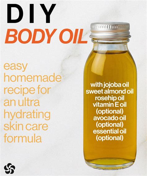 Glowing Diy Body Oil You Can Make In Minutes Body Oil Recipe For