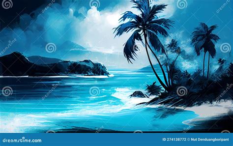 Generative Ai Deep Sea Dreams An Abstract Oceanic Gradient Stock Illustration Illustration