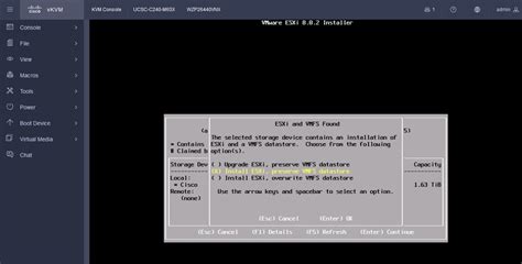 Install Or Upgrade To ESXi X On UCS C M SX Cisco