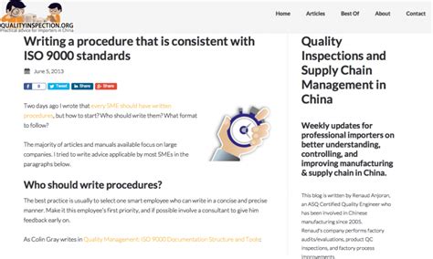 Writing A Procedure That Is Consistent With Iso 9000 Standards Doctoolhub