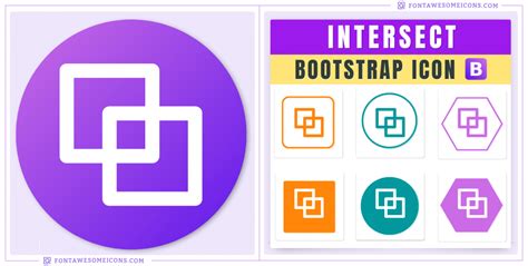 Bootstrap Intersect Icon Bi Bi Intersect Icon Code Css Html Color