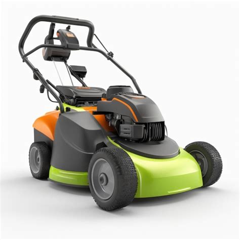 Lawn Mower Psd On A White Background Premium Ai Generated Psd