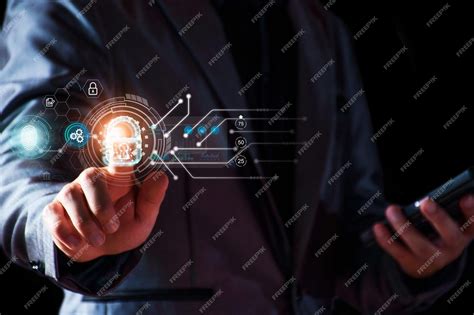 Premium Photo Cyber Security Concept Businessman Login Access