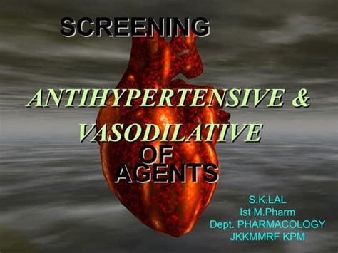 Drug Screening Methods For Antiarrhythmic Agents Ppt