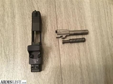 ARMSLIST For Sale Glock 43 43X Fully Assembled Slide With Trijicon RMR Cut RMR NOT INCLUDED