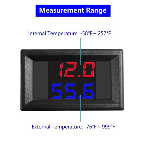 Buy Industrial Temperature Monitoring Meter PEMENOL High And Low Temperature Dual Digital LED